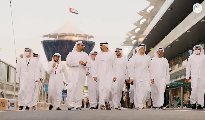 Khaled Bin Mohamed Bin Zayed Visits Yas Marina Circuit